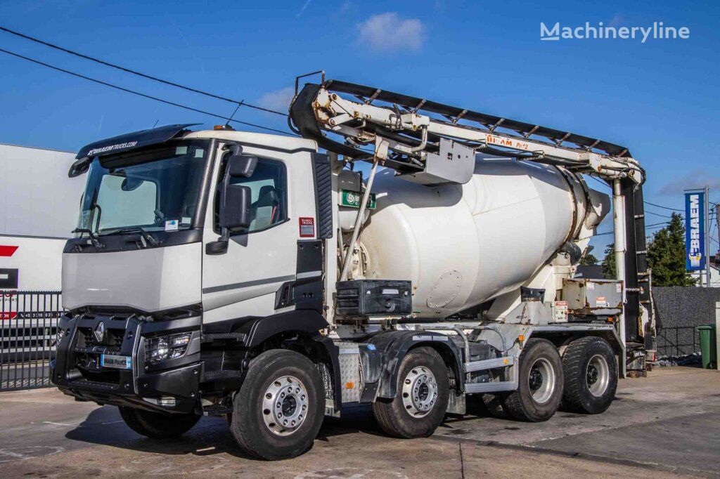 Renault C430+THEAM 12M (belt/band/tapis) concrete mixer truck for sale ...