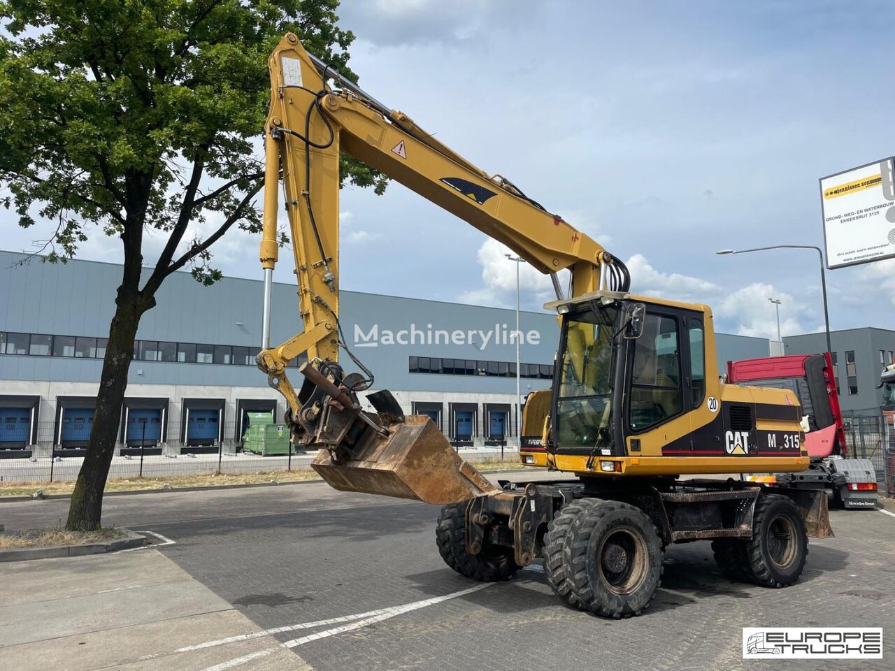 Caterpillar M 315 wheel excavator for sale Netherlands Son en Breugel ...