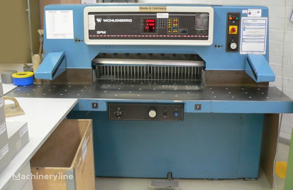 Wohlenberg WP 92 SPM paper guillotine cutter for sale Germany Dabergotz ...