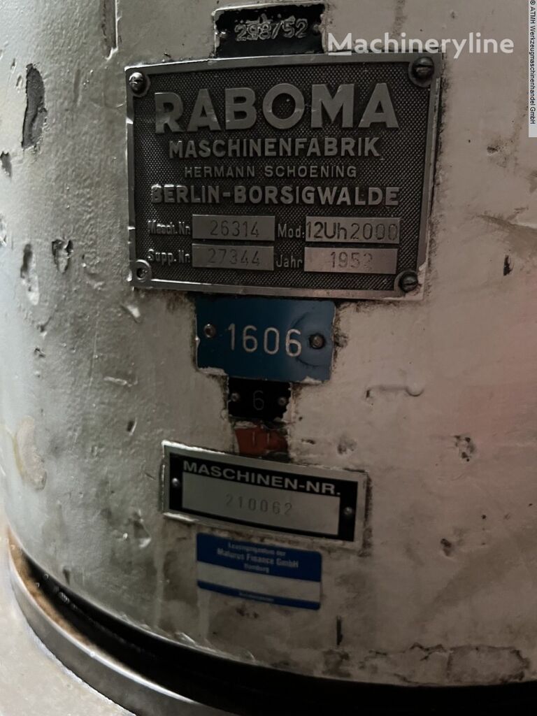 RABOMA 12Uh2000 radial drilling machine for sale Germany Ennepetal, FM39504