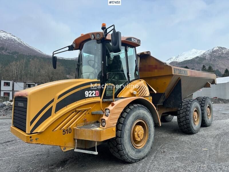 Hydrema 922D articulated dump truck for sale Norway HEIMDAL, WD40620